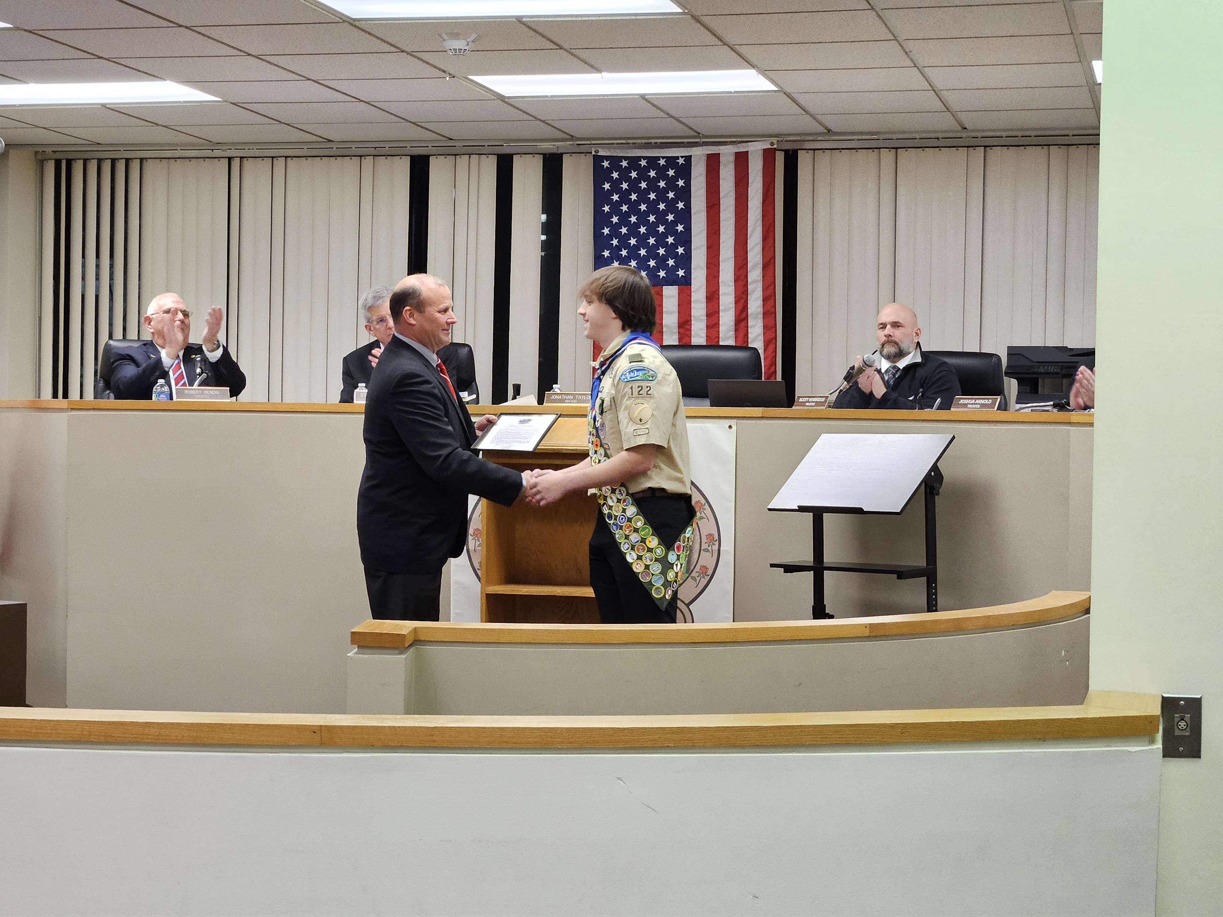 Andrew Theodore Aaron Joslyn Eagle Scout Recognition | Village of Newark NY